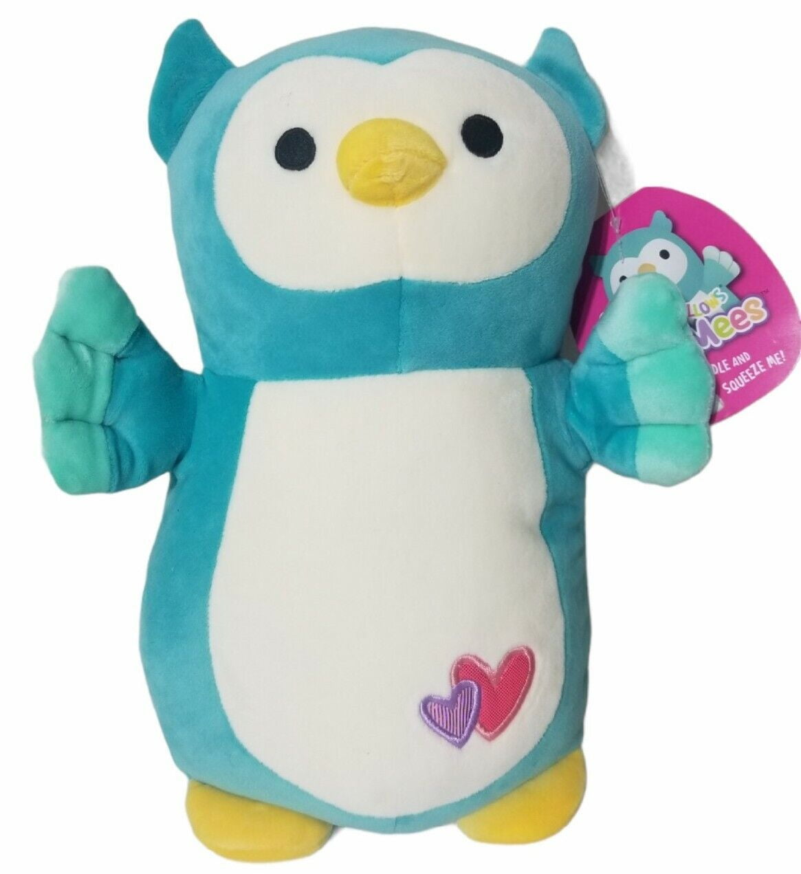 Kellytoy Squishmallow Dax Hug Mees Turquoise Owl 12" Plush Stuffed ...