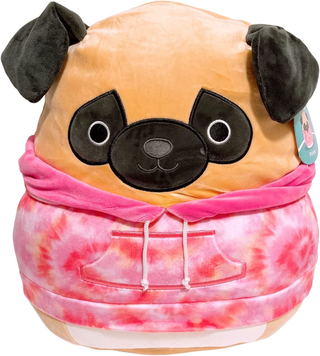 "Squishmallow Fluffy Cute 8"" Prince the Pug Plush Doll Toy - Official ...