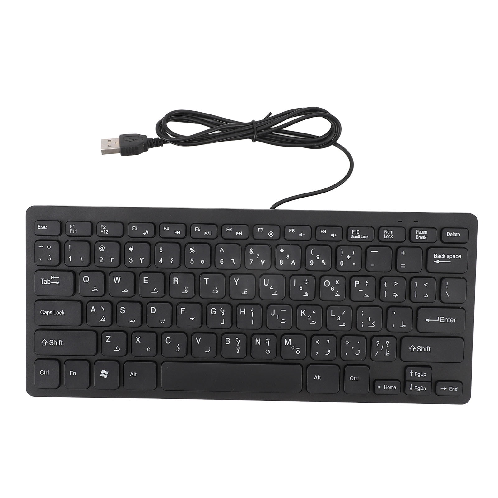 Kelmuvira 78 Keys Ultra Slim Language Computer Keyboard USB Wired Low ...