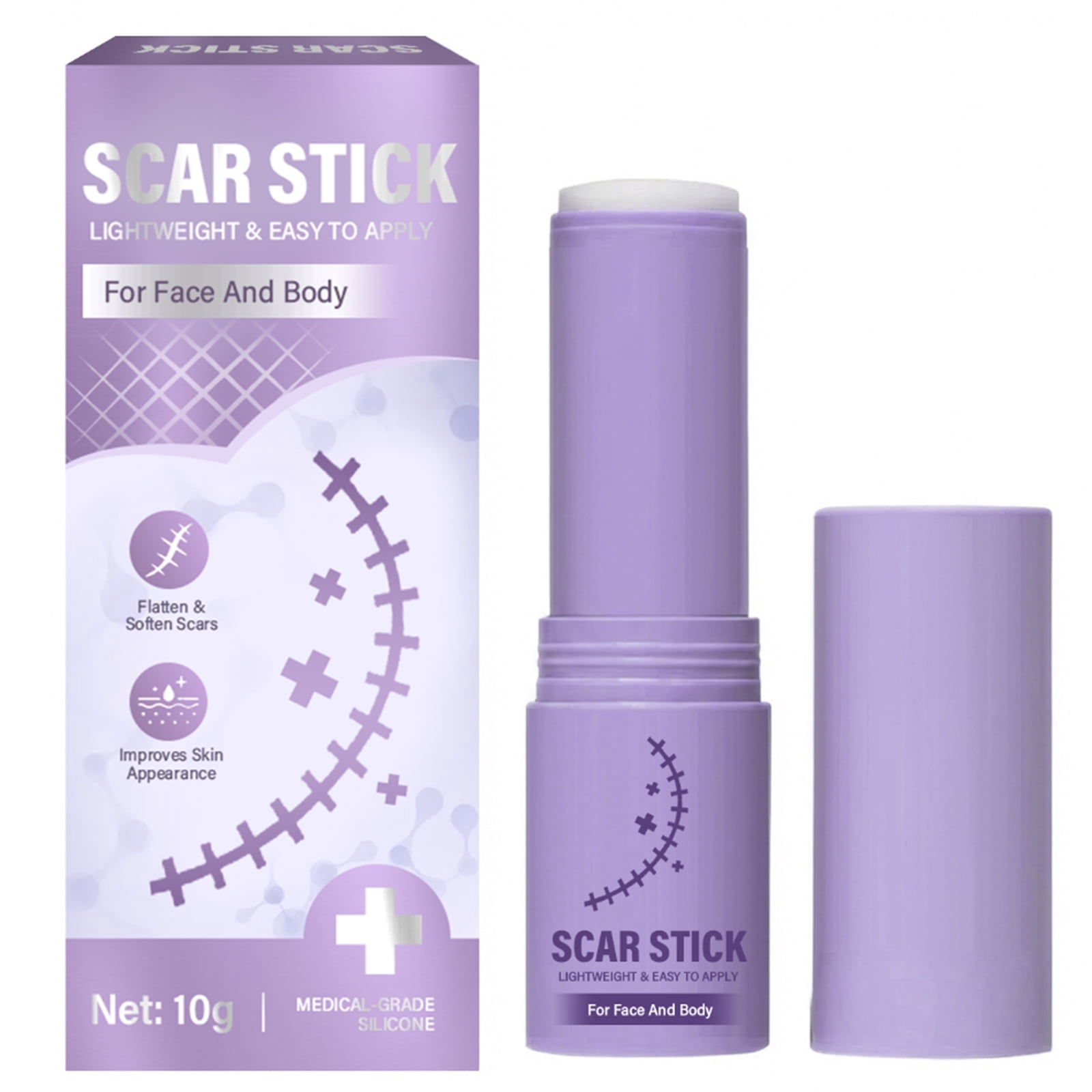 Keloid Bump Removal, Silicone Scar Stick, Silicone Scar Gel for Keloid ...