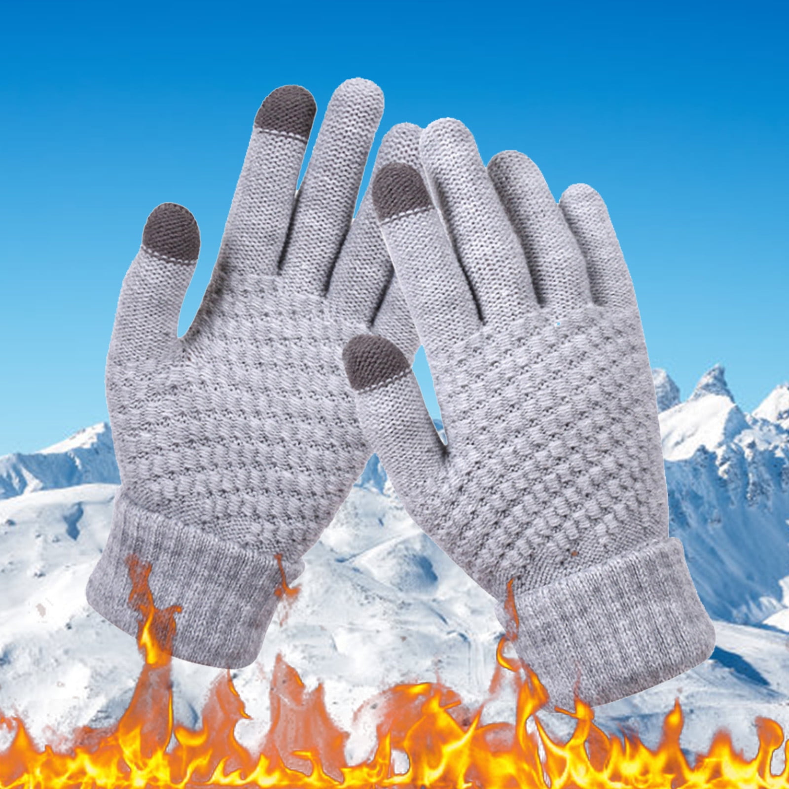 Kelon Winter Thermal Gloves Mittens, Touch Screen Thermal Lining, Warm ...