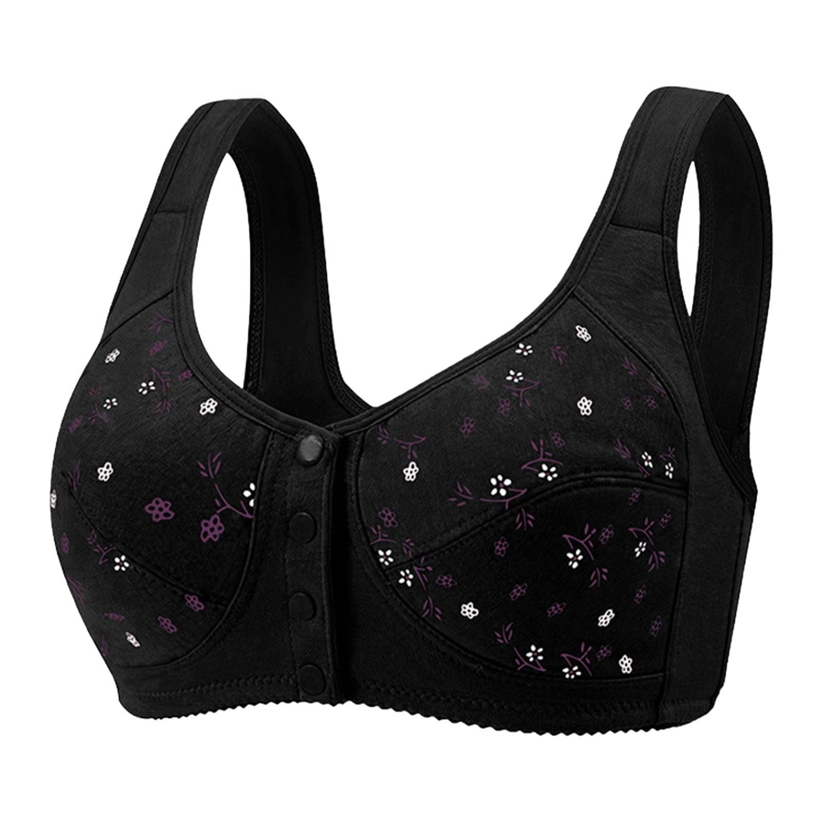 Kelon Women's Wireless Bra Bras for Older Women Front Closure Wireless ...