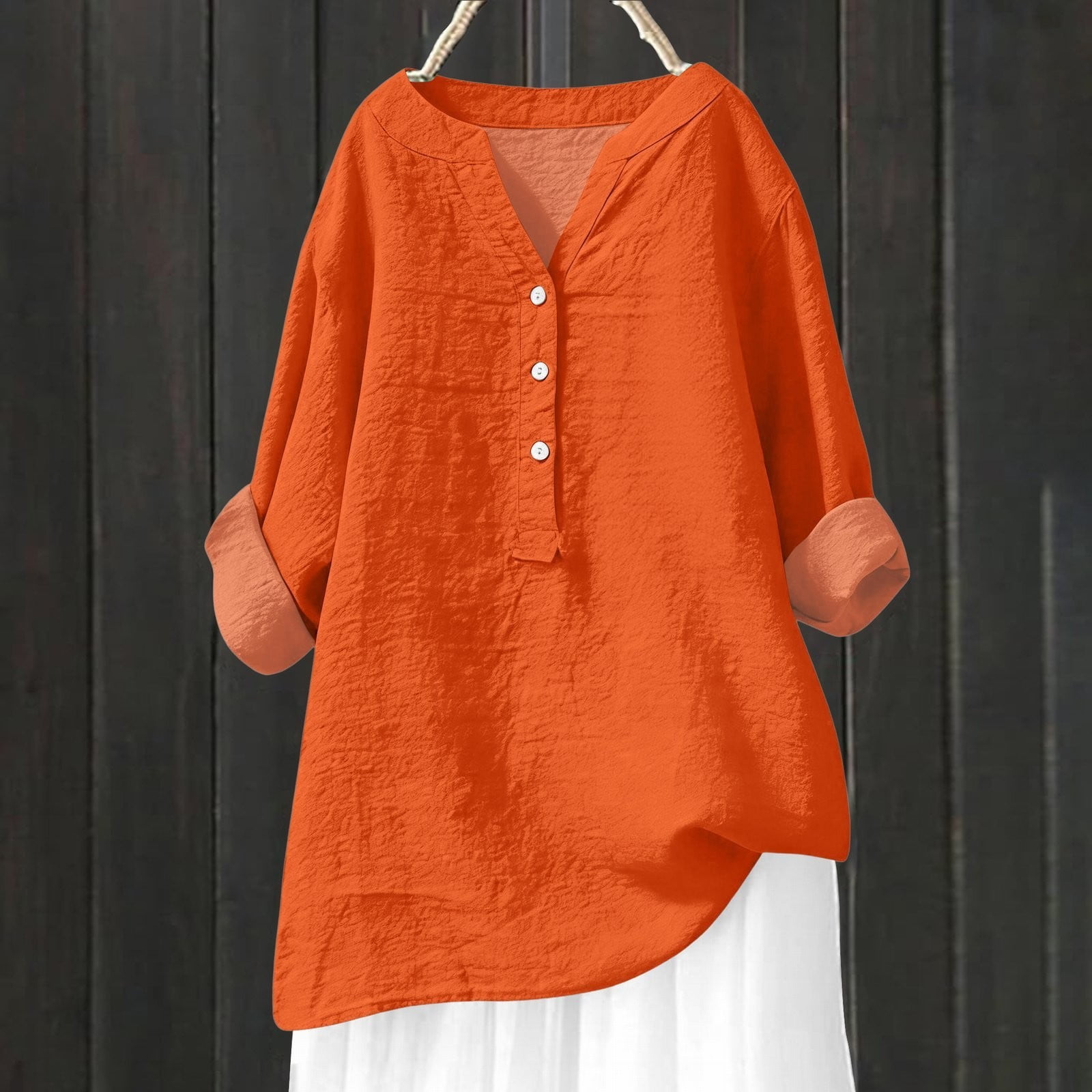 Kelon Womens 3/4 Length Sleeve V Neck Business Casual Outfit Summer ...