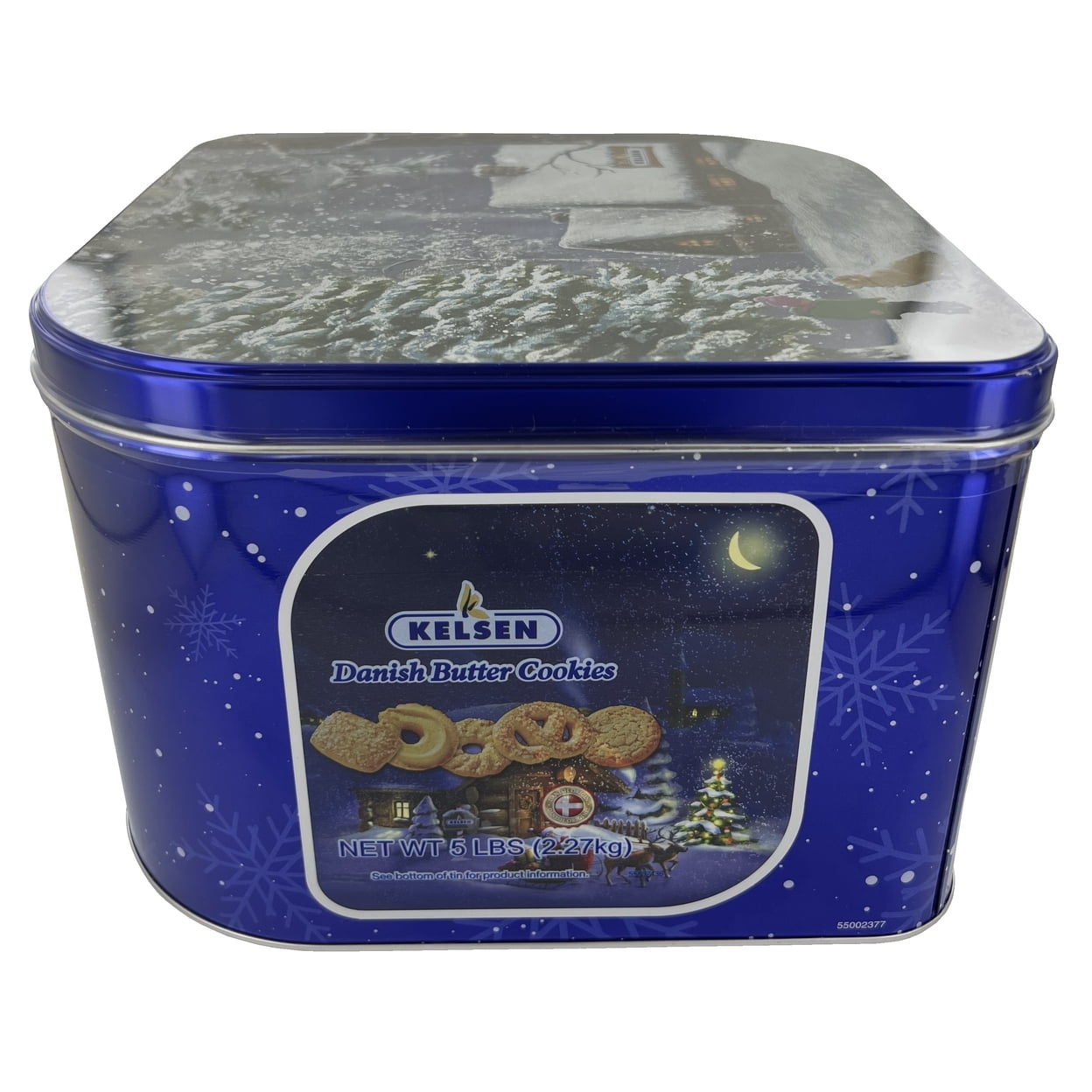 Kelsen Premium Danish Butter Cookies, Christmas Holiday Tin, 80 Ounce ...