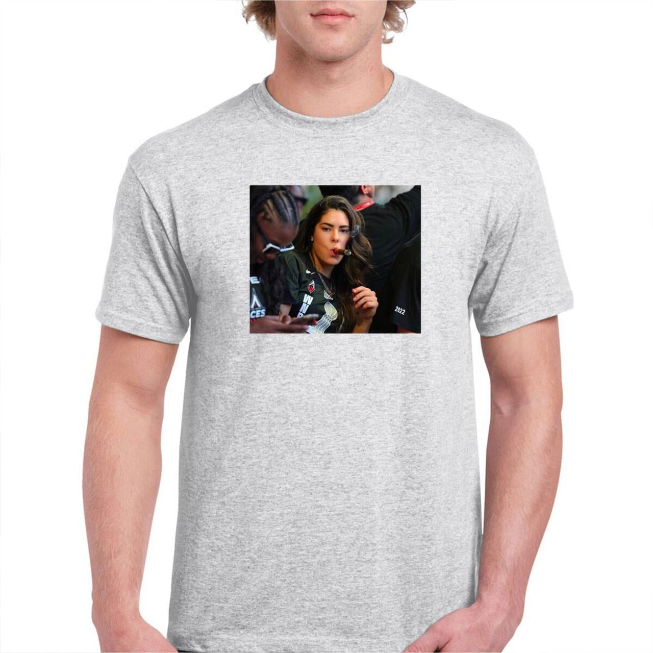 Kelsey Plum Smoking Cigar Cool Fan T Shirt