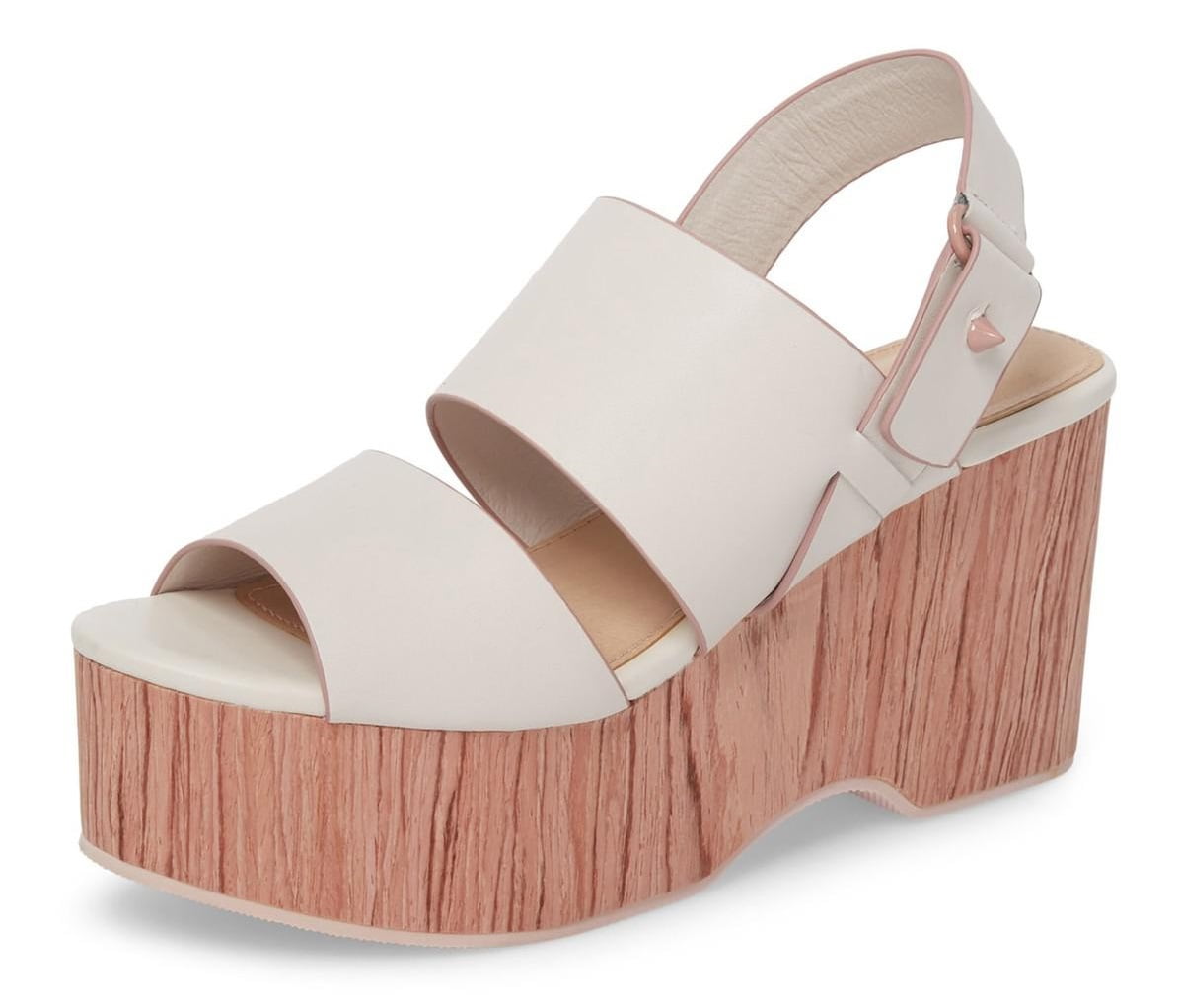 Kelsi Dagger Brooklyn Nash Off White Platform Wedge Open Toe Dress ...