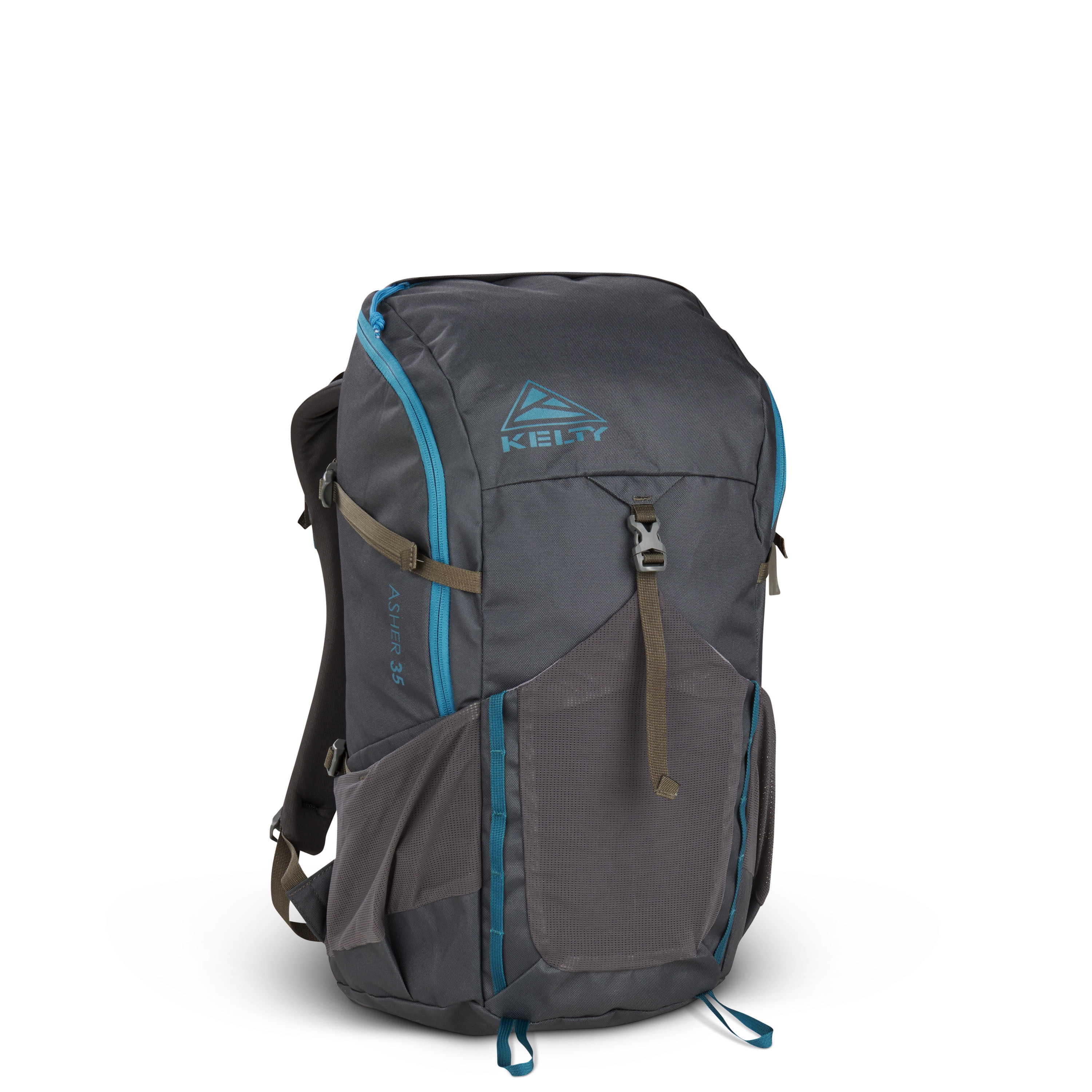 Kelty | Asher 35L Hiking Backpack, Lightweight Outdoor Pack - Beluga/Blue | DayPack or 1 Night ...