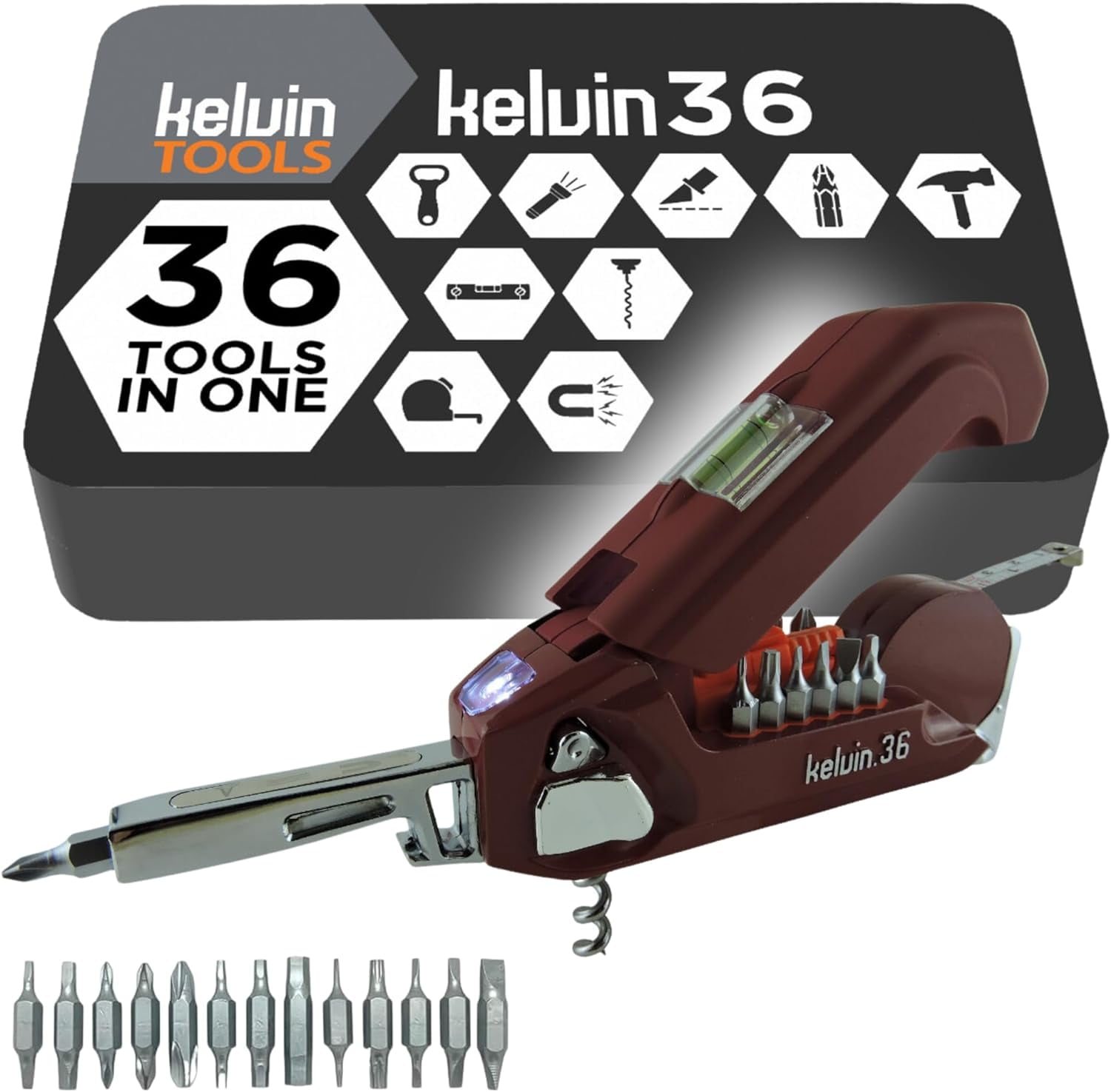 Kelvin Tools - Kelvin 36 Urban Multi Tool Screwdriver Set - All in One ...