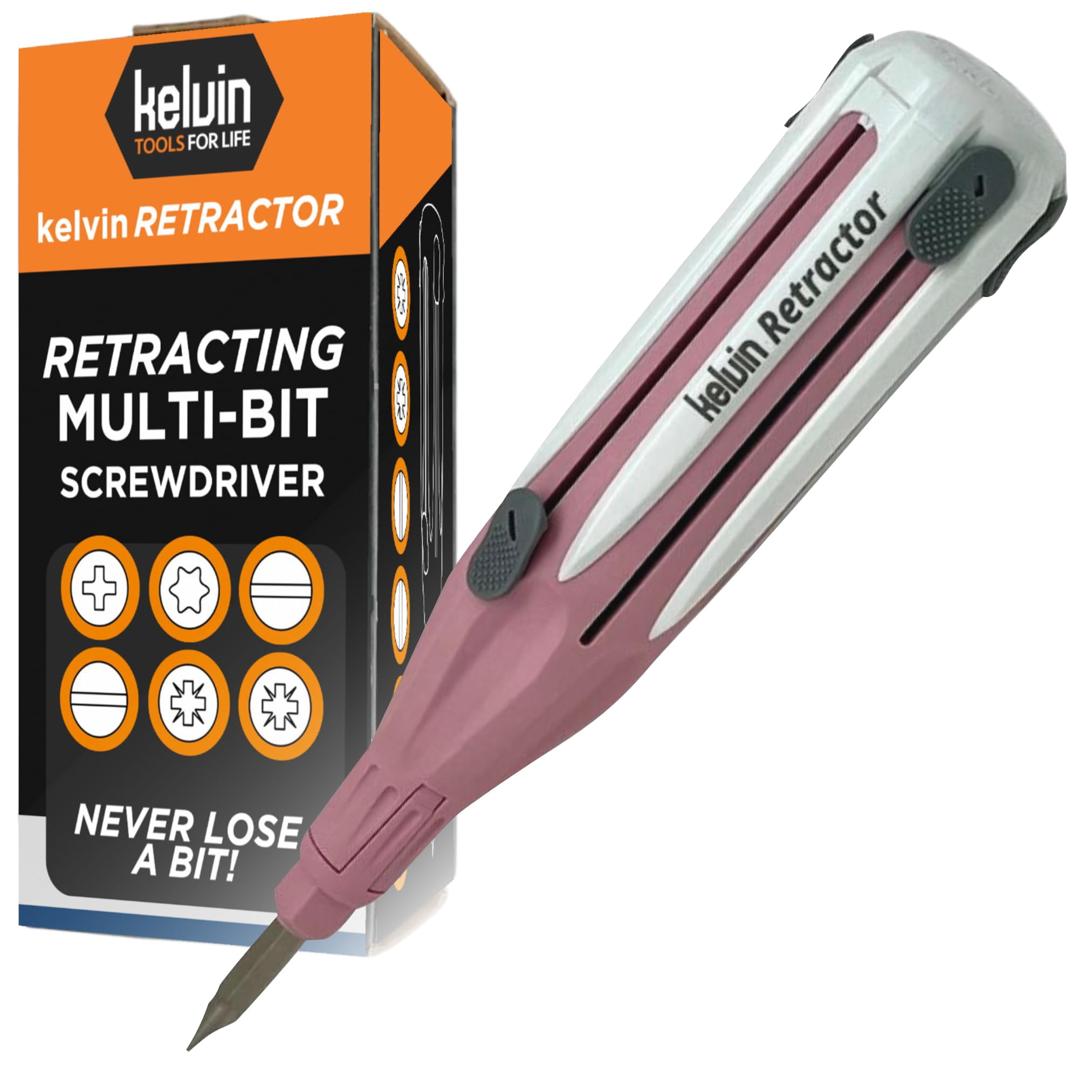 Kelvin Tools Retractor - Retractable All-In-One Screwdriver Quick ...