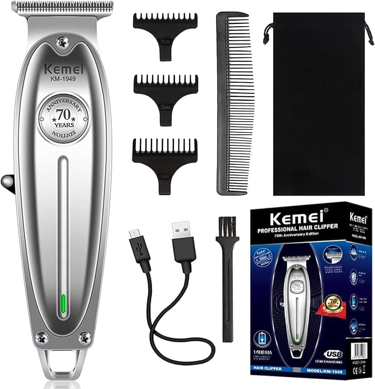 Kemei 1949 Trimmer Professional Hair Clippers for Men Zero Gap Electric ...