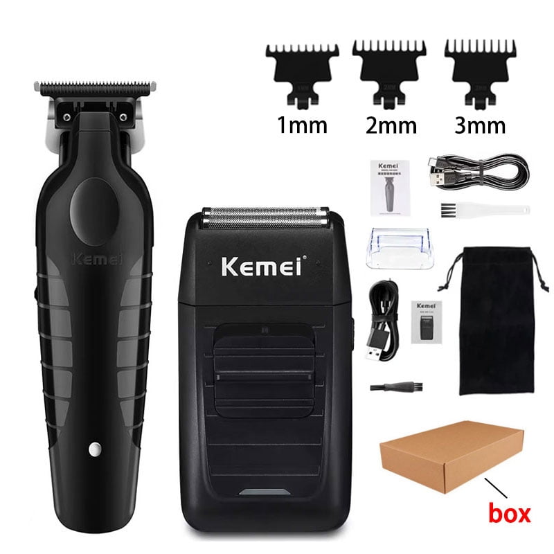 Kemei KM-2296 KM-2299 KM-1102 Hair Clipper Kit Men's Electric Shaver ...
