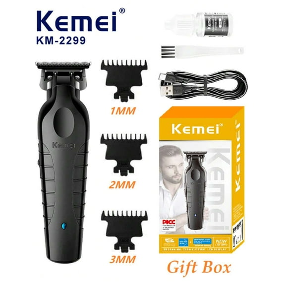 Kemei KM-2299 Cordless Barber Hair Clippers For Men Professional,Beard Shaver Trimmer, Vintage ...