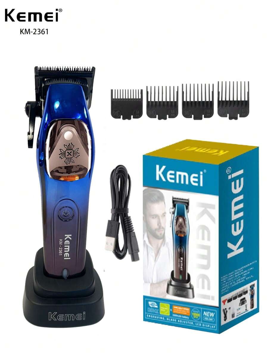 Kemei KM-2361 Professional Barber Hair Clipper With Charging Base ...