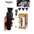 Kemei KM-999 Electric Hair Clipper USB Rechargeable Hair Trimmer 0mm ...