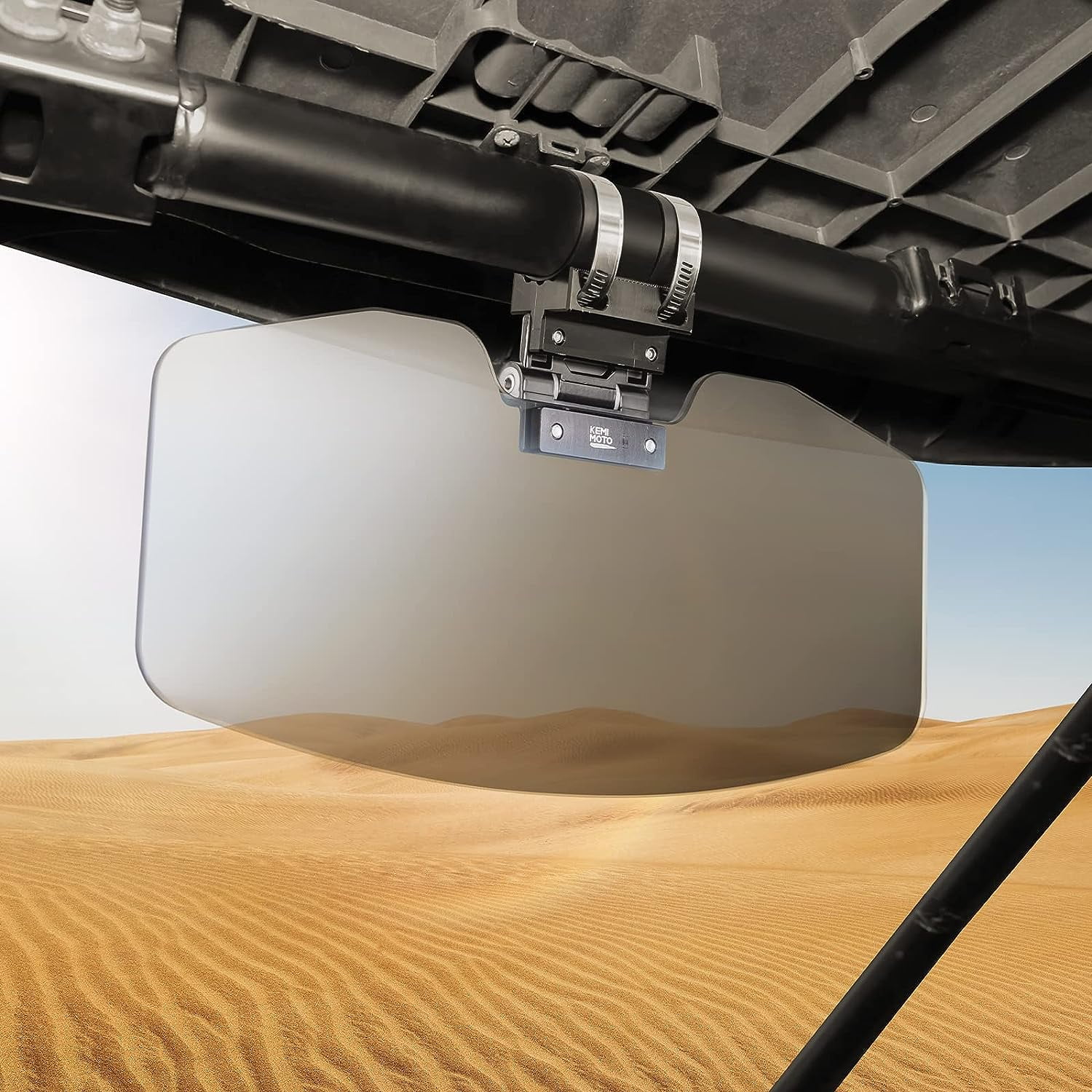 Kemimoto 2 Pieces UTV Sun Visor SXS Sun Shade Compatible with 1.5”-2 ...