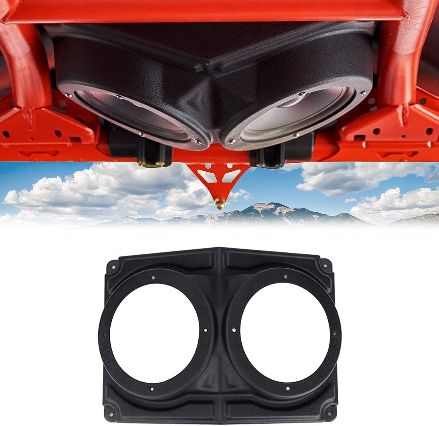 KEMIMOTO 6.5" UTV Overhead Speaker Pods Pod Enclosure Compatible with ...