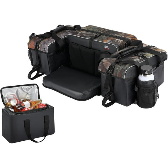 Kemimoto ATV Storage Bags Rear Seat Rack Bag Cooler Bag 76L Upgrade for ...