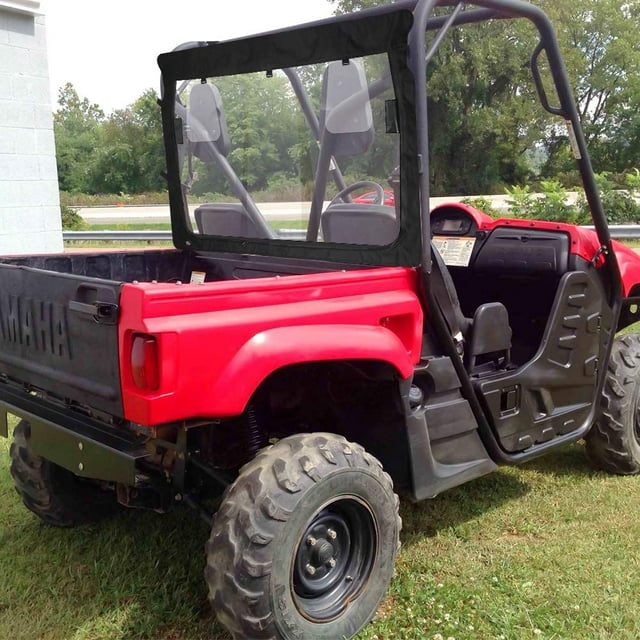 Kemimoto UTV Rear Windshield Accessory, Zipper Back Window for Yamaha ...
