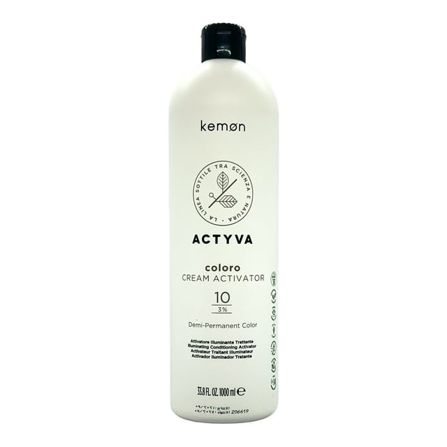 Kemon Actyva Coloro Cream Activator 10 Demi-Permanent Color 33.8 Oz ...