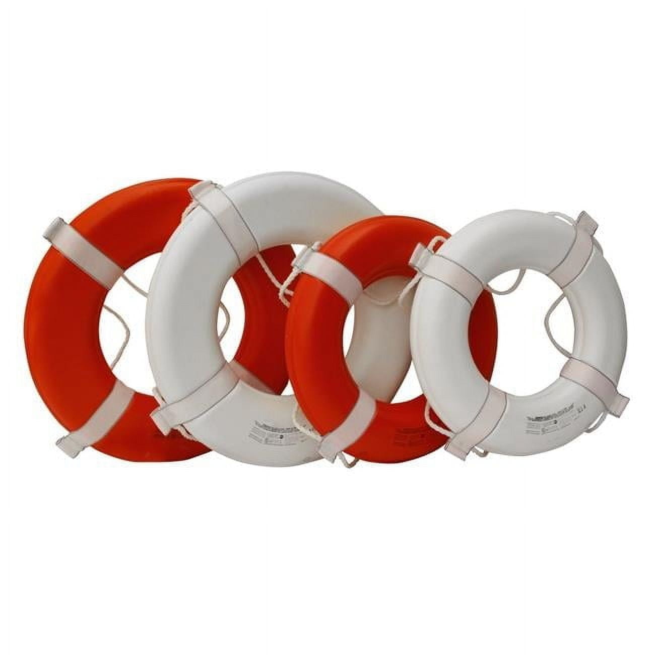 Kemp USA Lifeguard Safety 30 in. White Ring Buoy, Coast Guard USCG ...