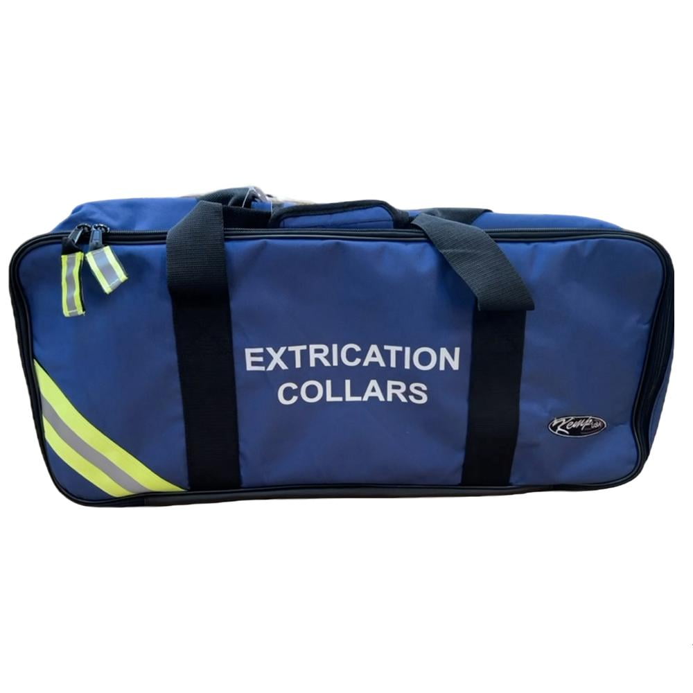 Kemp USA 12" Navy Blue and Black Cervical Collar Bag with Reflective ...