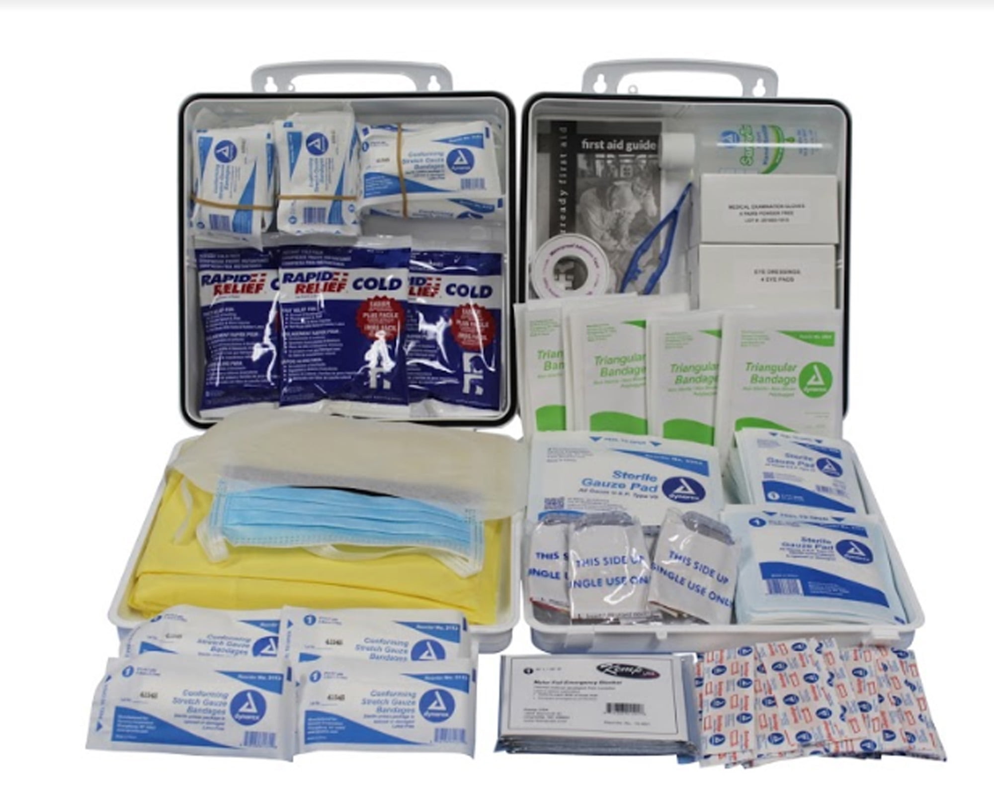 Kemp USA 13-Inch White and Blue Pool First Aid Kit, Mandatory for 2,000 ...