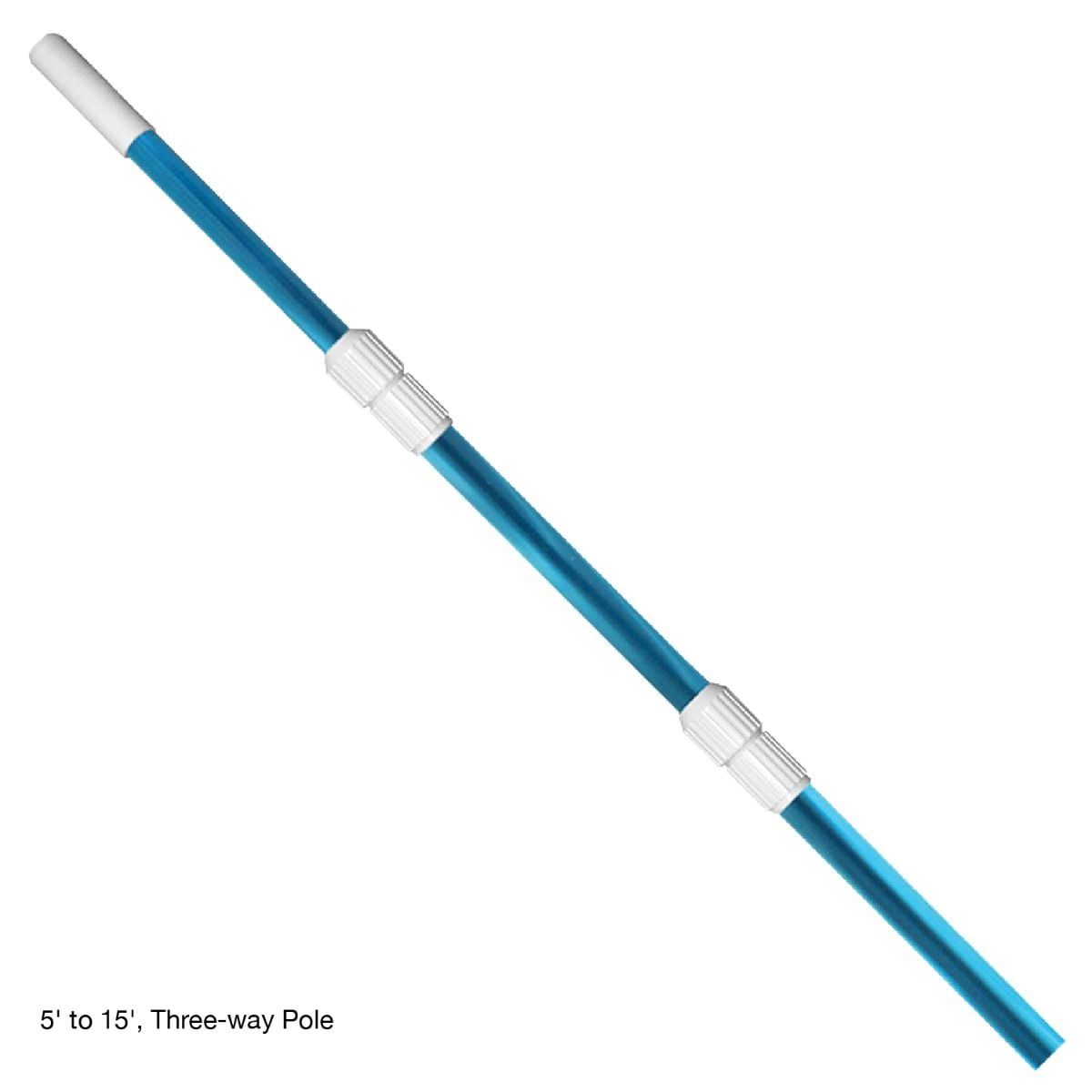 Kemp USA 3-Way Telescoping Swimming Pool Pole - 5' to 15' - Walmart.com
