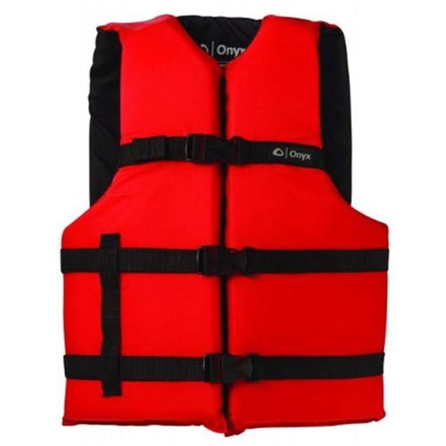 Kemp USA General Purpose Universal Life Vest, Red & Black - Adult ...