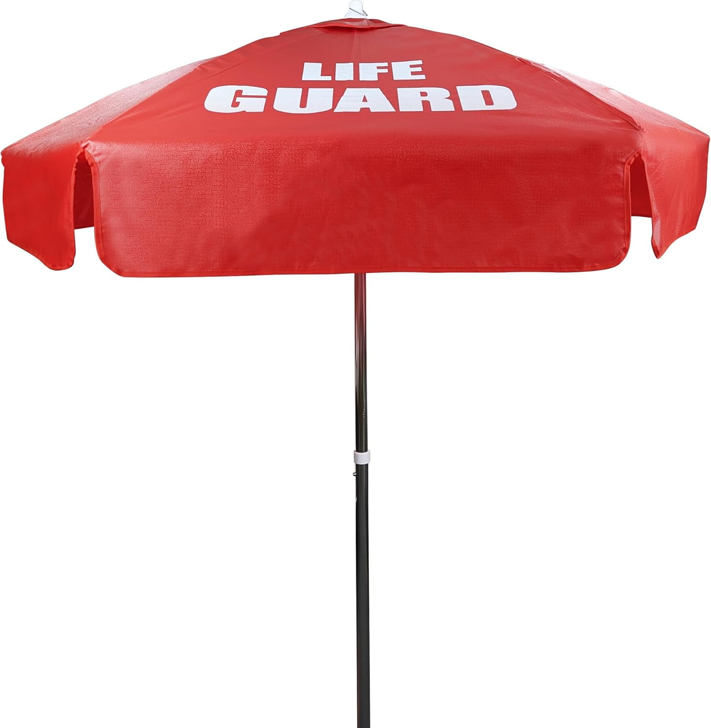 Kemp USA Lifeguard Umbrella - Red | Outdoor Umbrella with Push Tilt ...