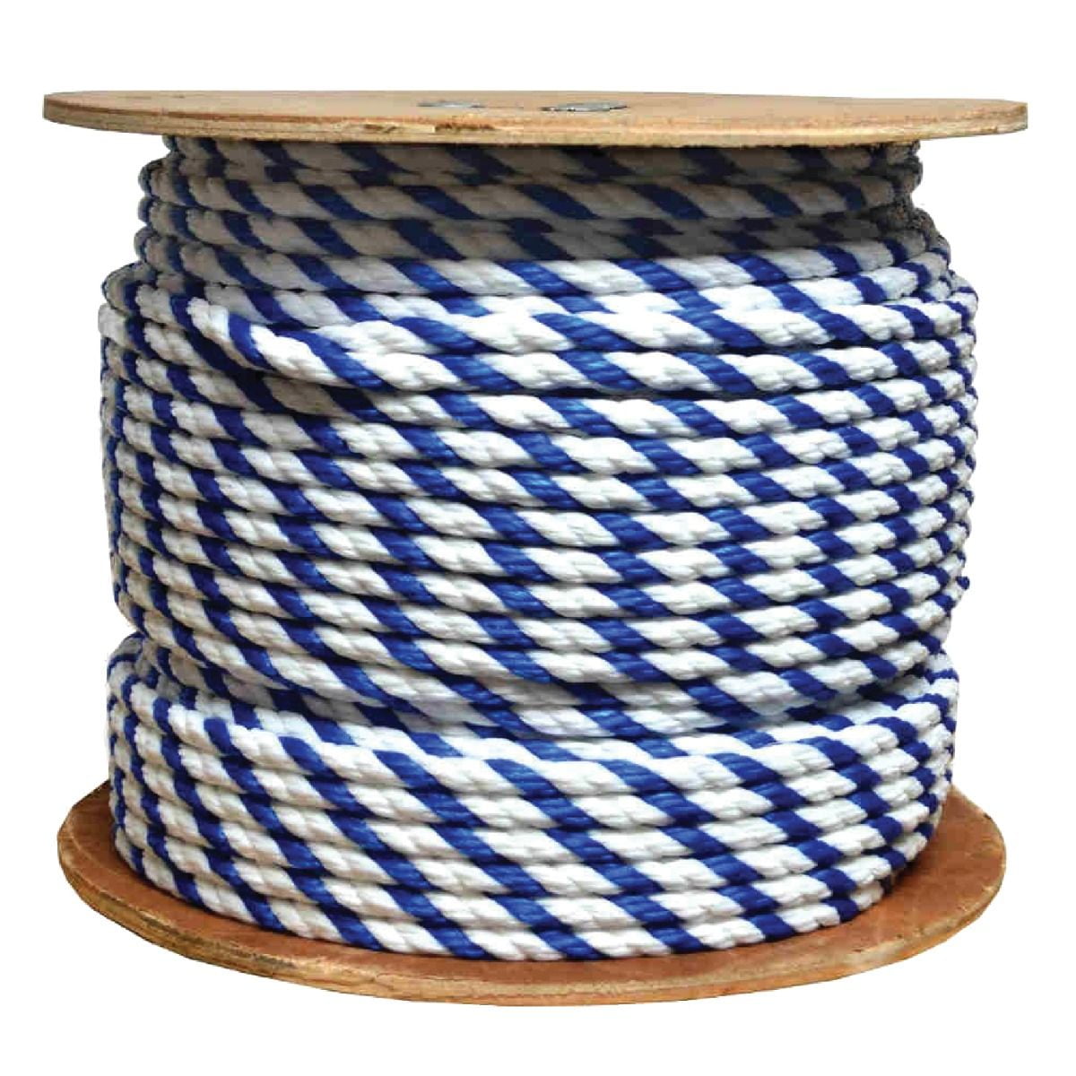 Kemp USA Premium 600' x 3/4" Polypropylene Rope - Royal Blue / White ...