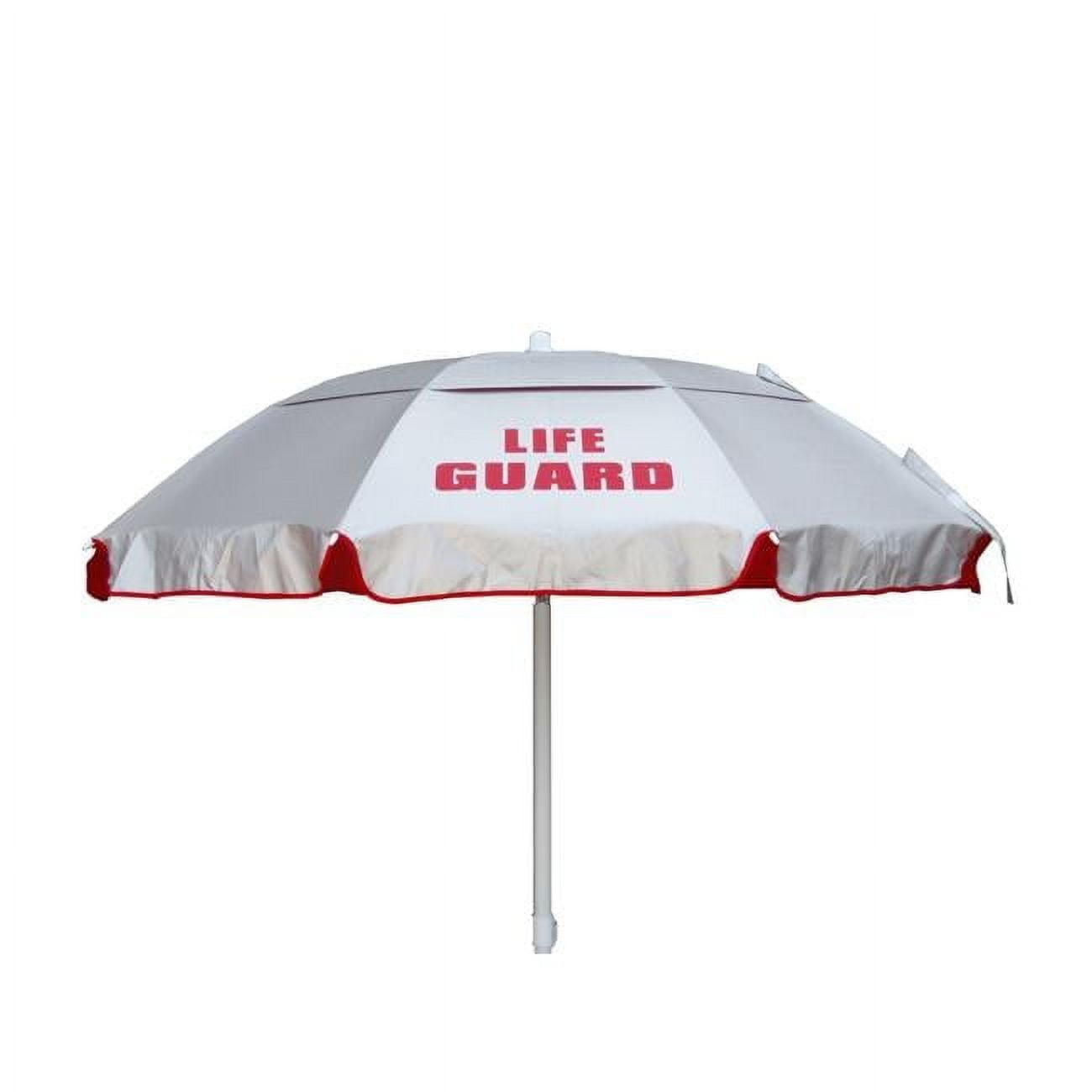 Kemp USA Wind Umbrella- Silver & Red Printed with Guard - Walmart.com