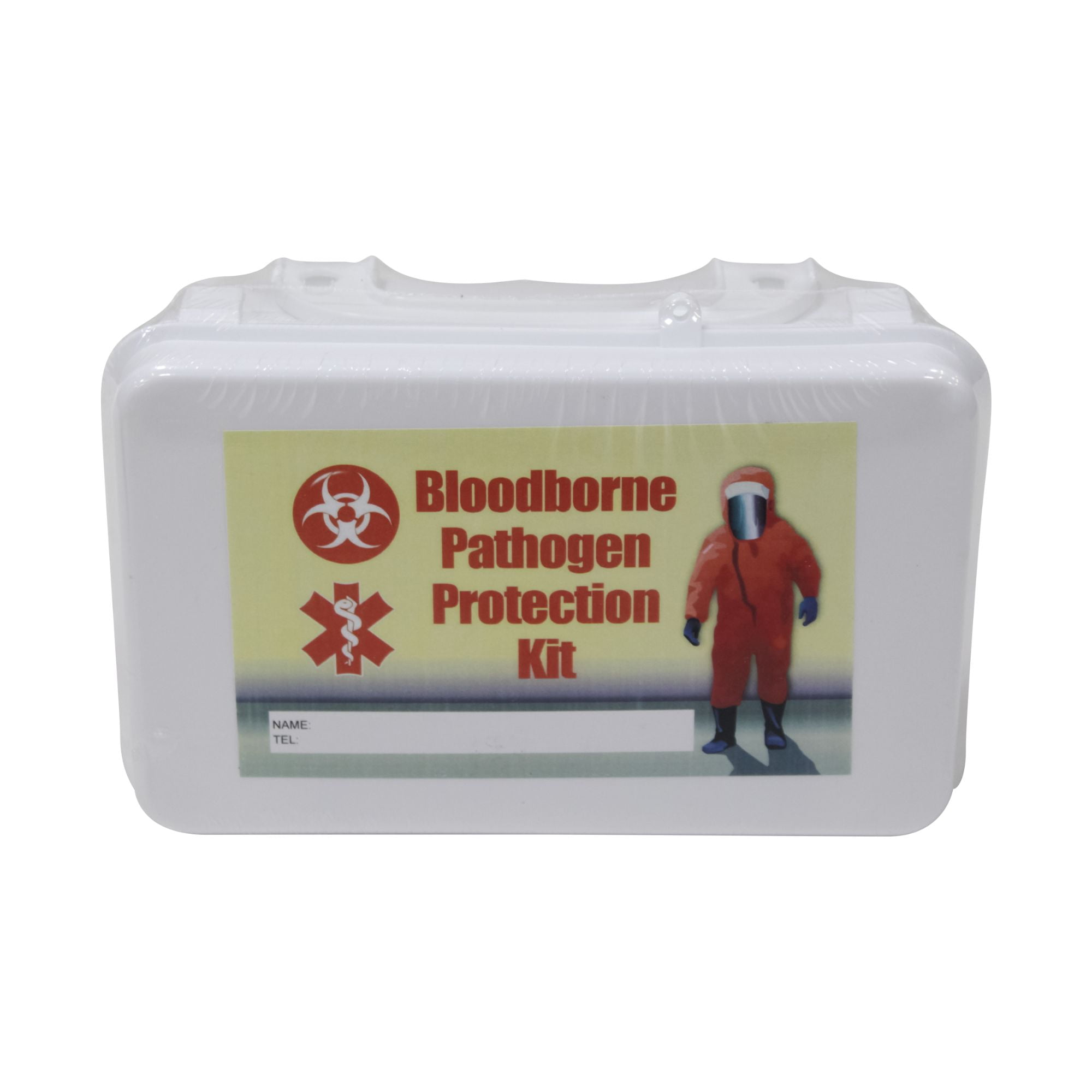 Kemp USA 10" White and Red Bloodborne Pathogen Kit in Generic Plastic ...