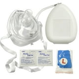 Kemp CPR Mask with O2 Inlet, Headstrap, Gloves and Wipes - Walmart.com