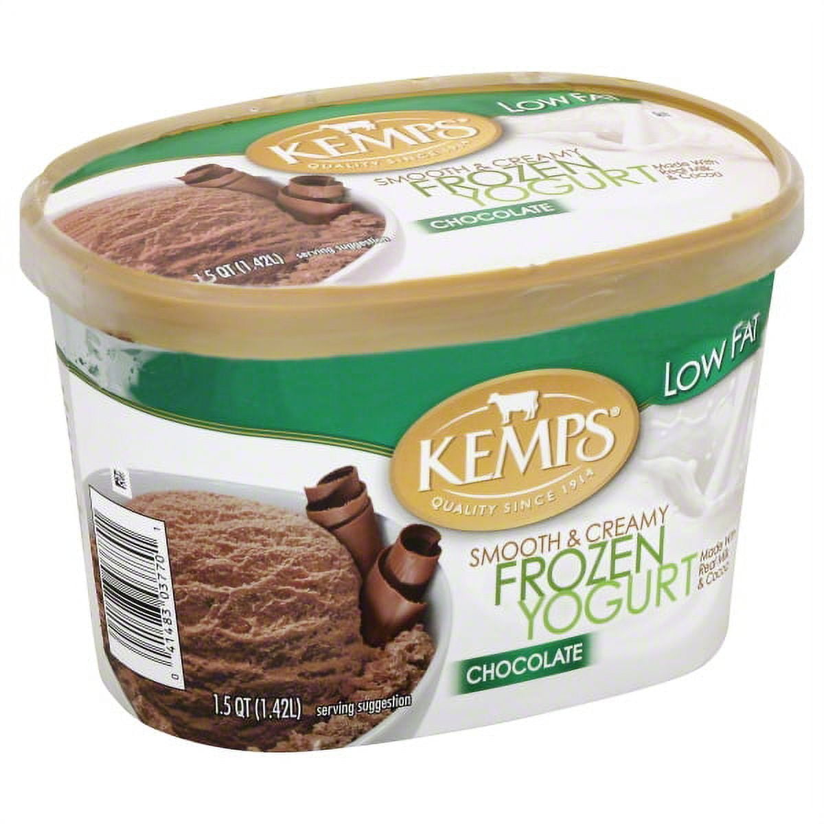 Kemps Low Fat Smooth And Creamy Frozen Yogurt Chocolate