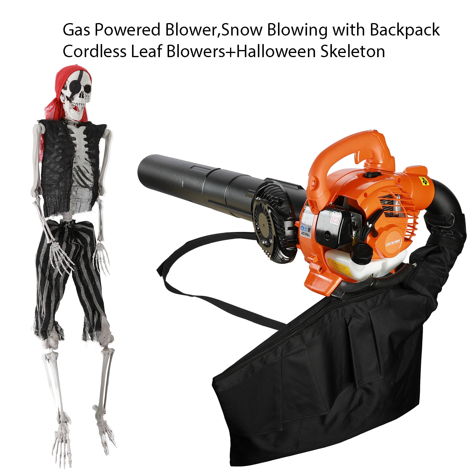 Kemweao Snow Blowing with Backpack, Cordless Leaf Blowers,26CC 2 Stroke ...