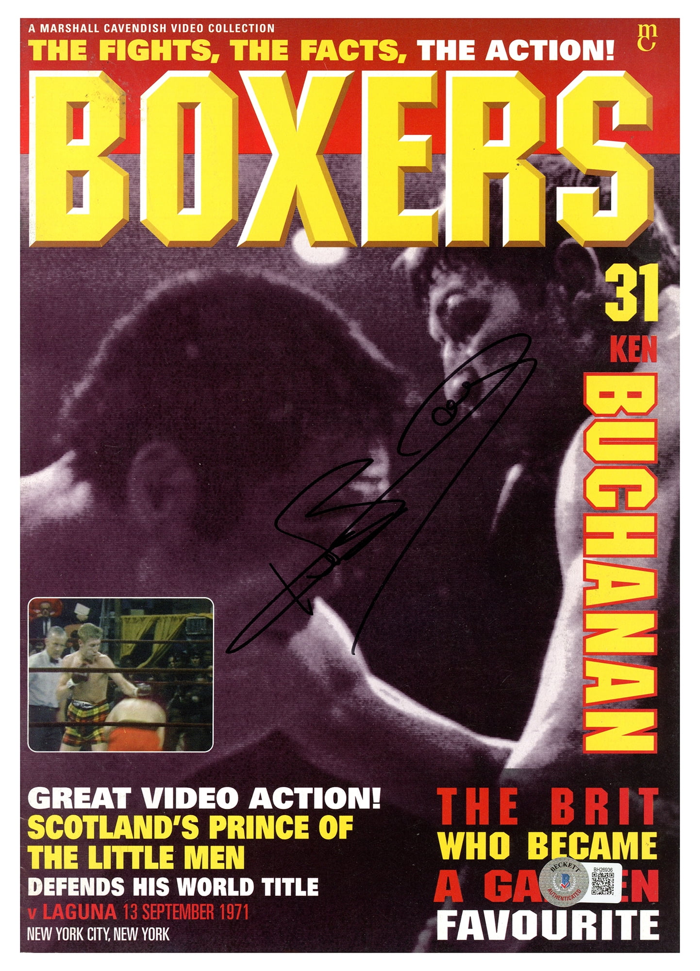 Ken Buchanan Autographed Boxers Magazine Beckett BAS QR #BH26936 ...