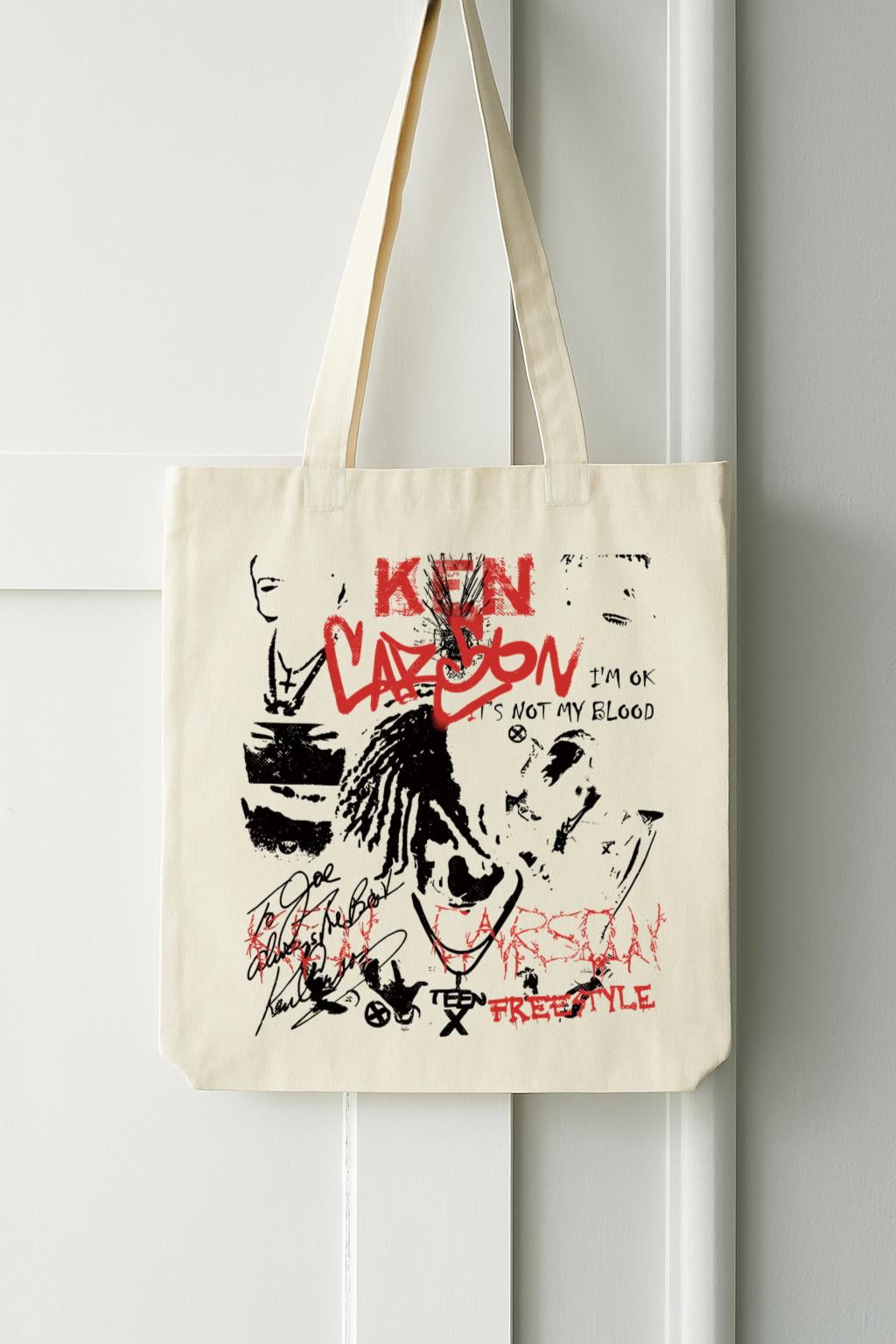 Ken Carson Actual Hate n X Bag, Rapper Hiphop Streetwear 90s Fans Bag ...