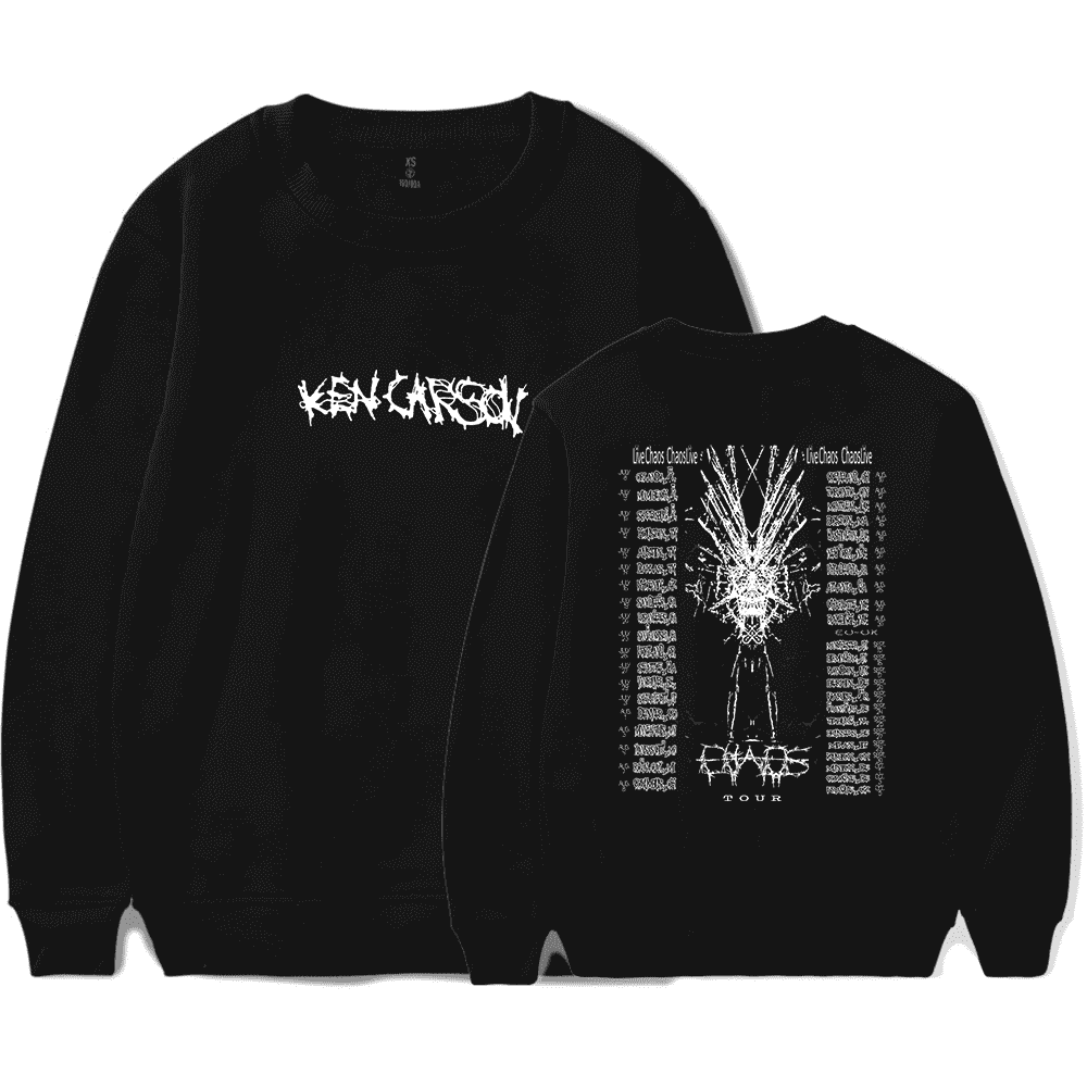 Ken Carson Merch Long Sleeve Crewneck A Great Chaos AGC Sweatshirt Live ...