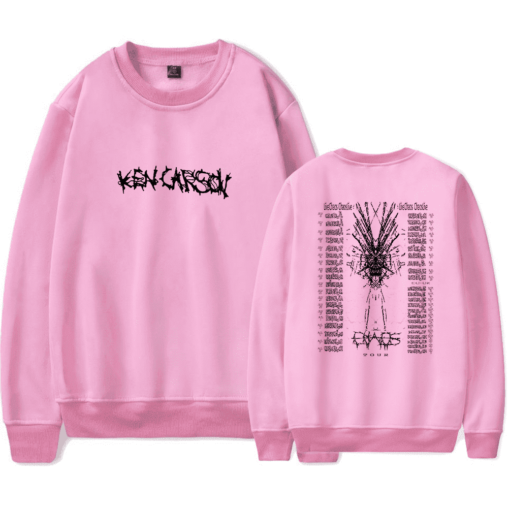 Ken Carson Merch Long Sleeve Crewneck A Great Chaos AGC Sweatshirt Live Chaos ChaosLive Tour ...