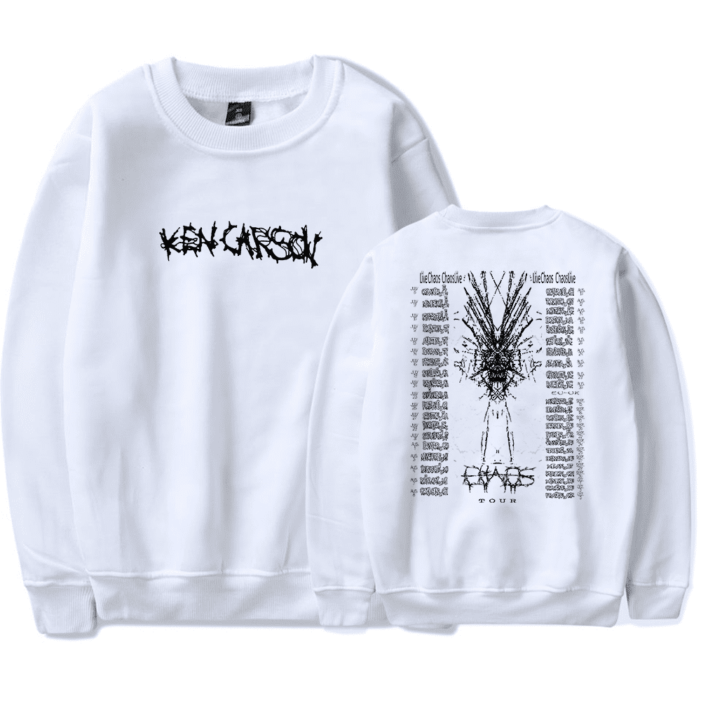 Ken Carson Merch Long Sleeve Crewneck A Great Chaos AGC Sweatshirt Live ...