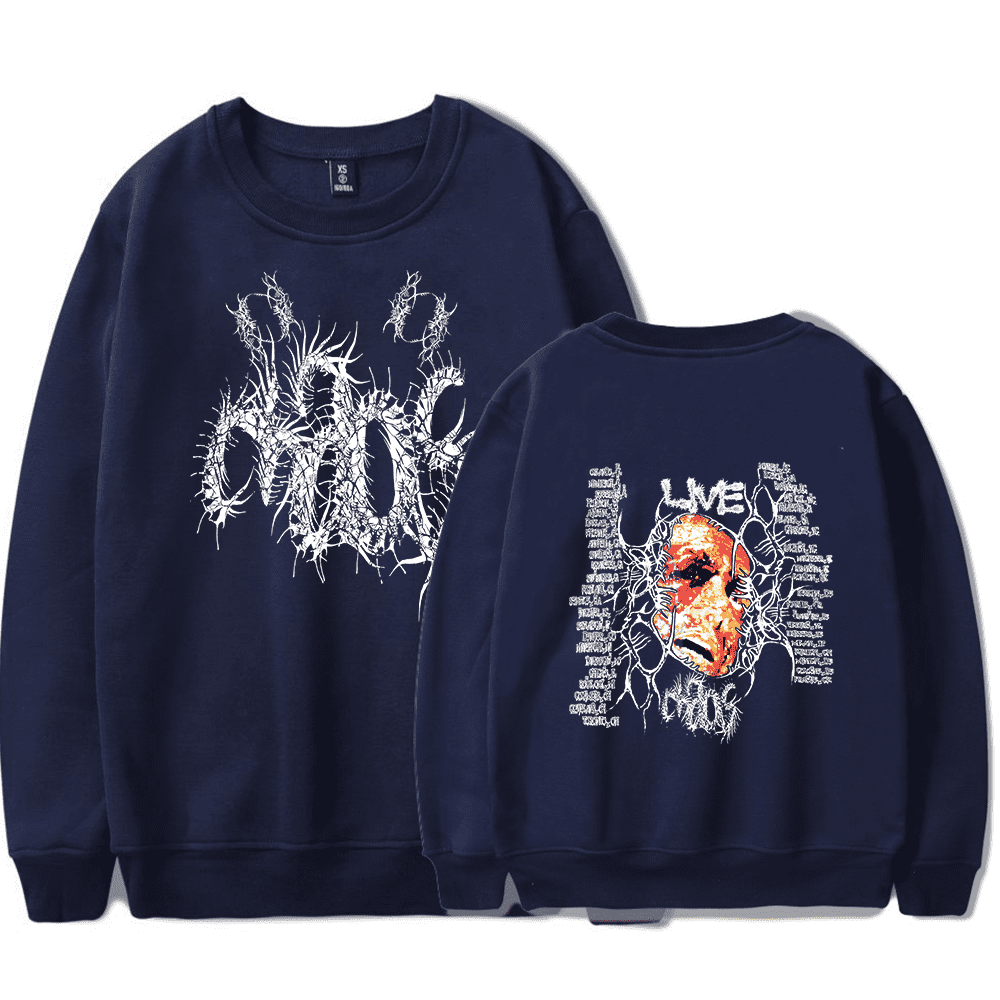 Ken Carson Merch Long Sleeve Sweatshirt A Great Chaos Logo Hoodie ...