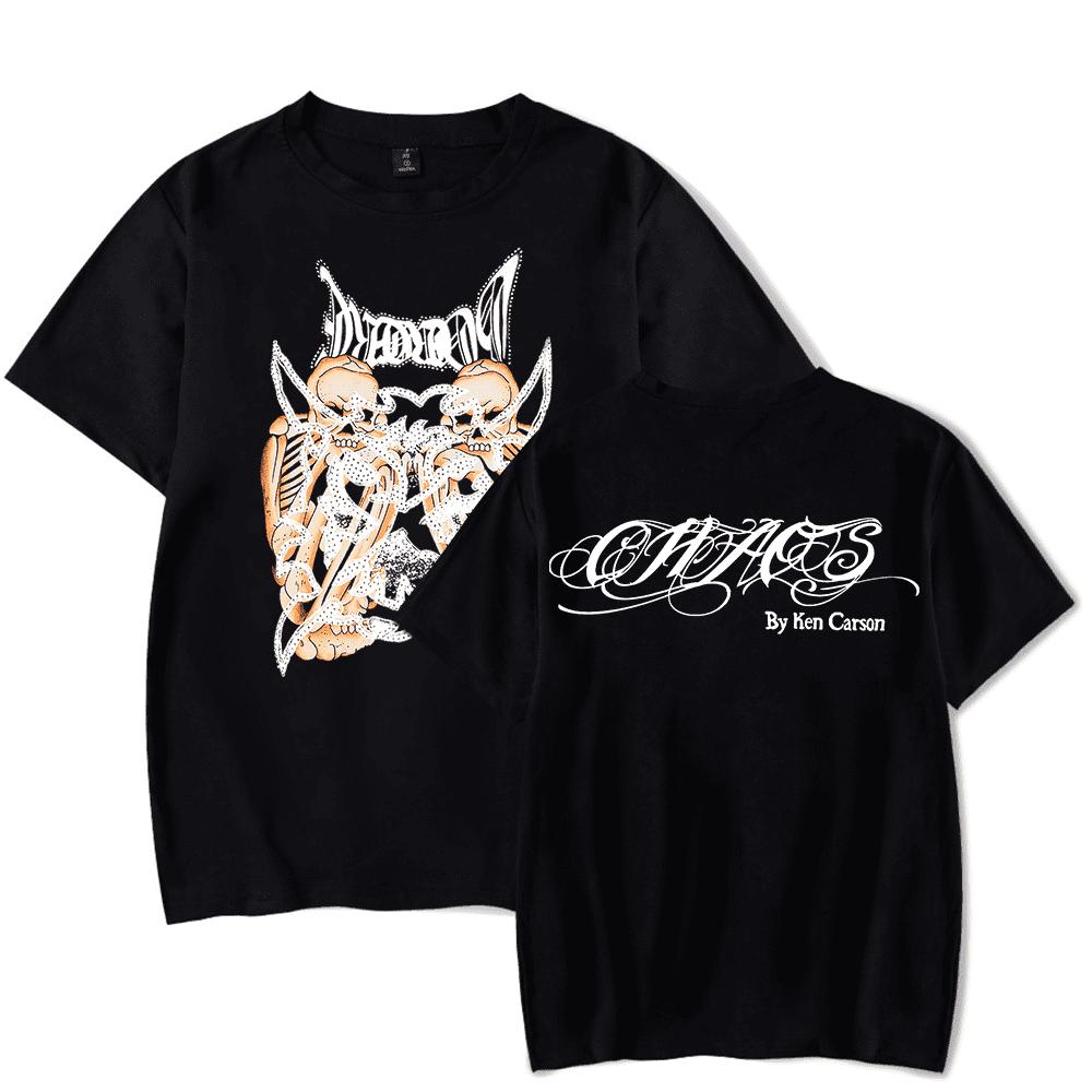 Ken Carson Merch T-Shirt A Great Chaos Skeleton Man Tee For Men Women ...