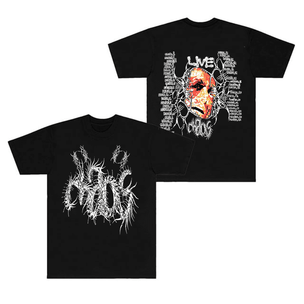 Ken Carson Merch Tee A Great Chaos Logo T-Shirt LiveChaos Tour T Shirts 2024 Tops For Fans Women ...