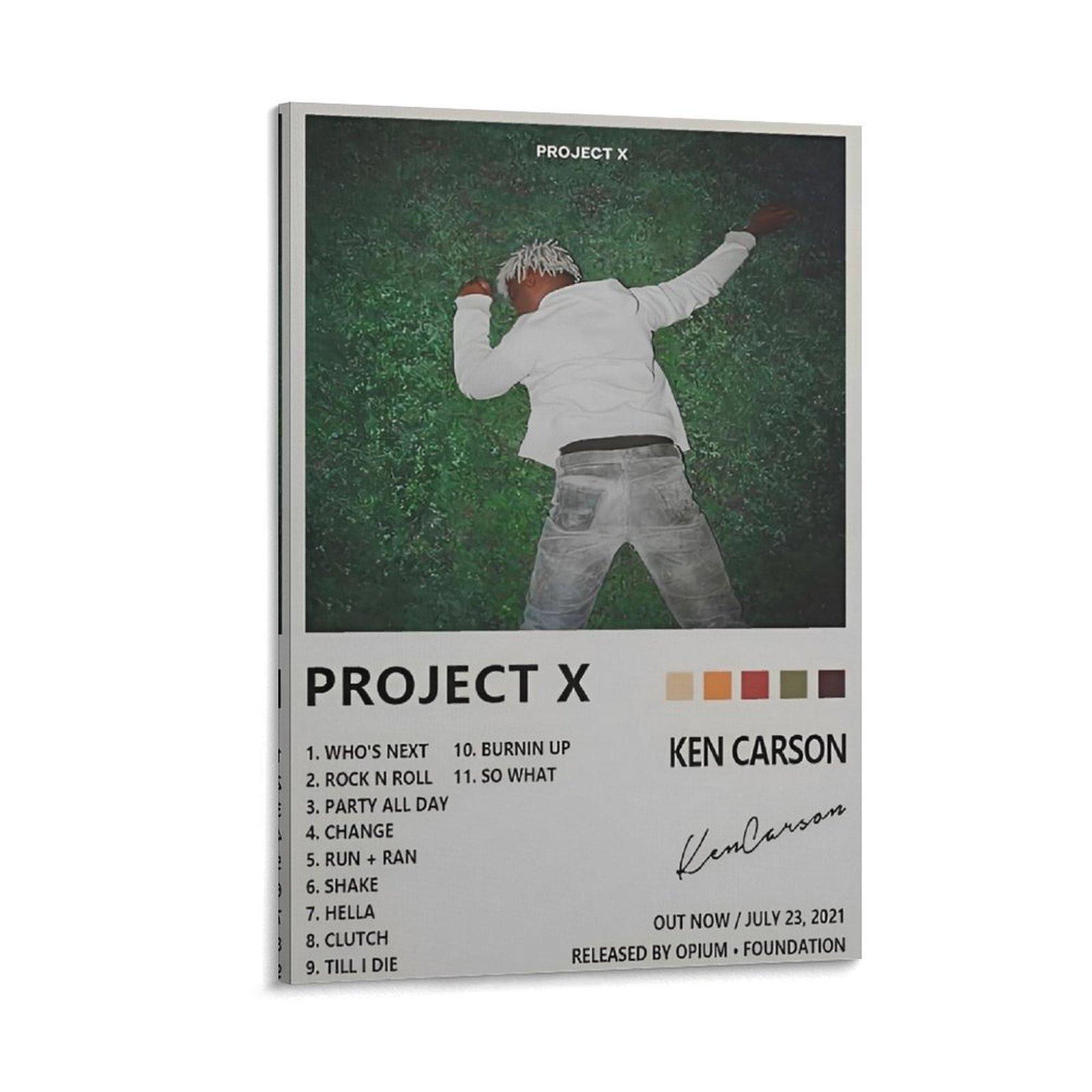 Ken Carson Poster Album Music Poster Frame-style20x30inch(50x75cm ...