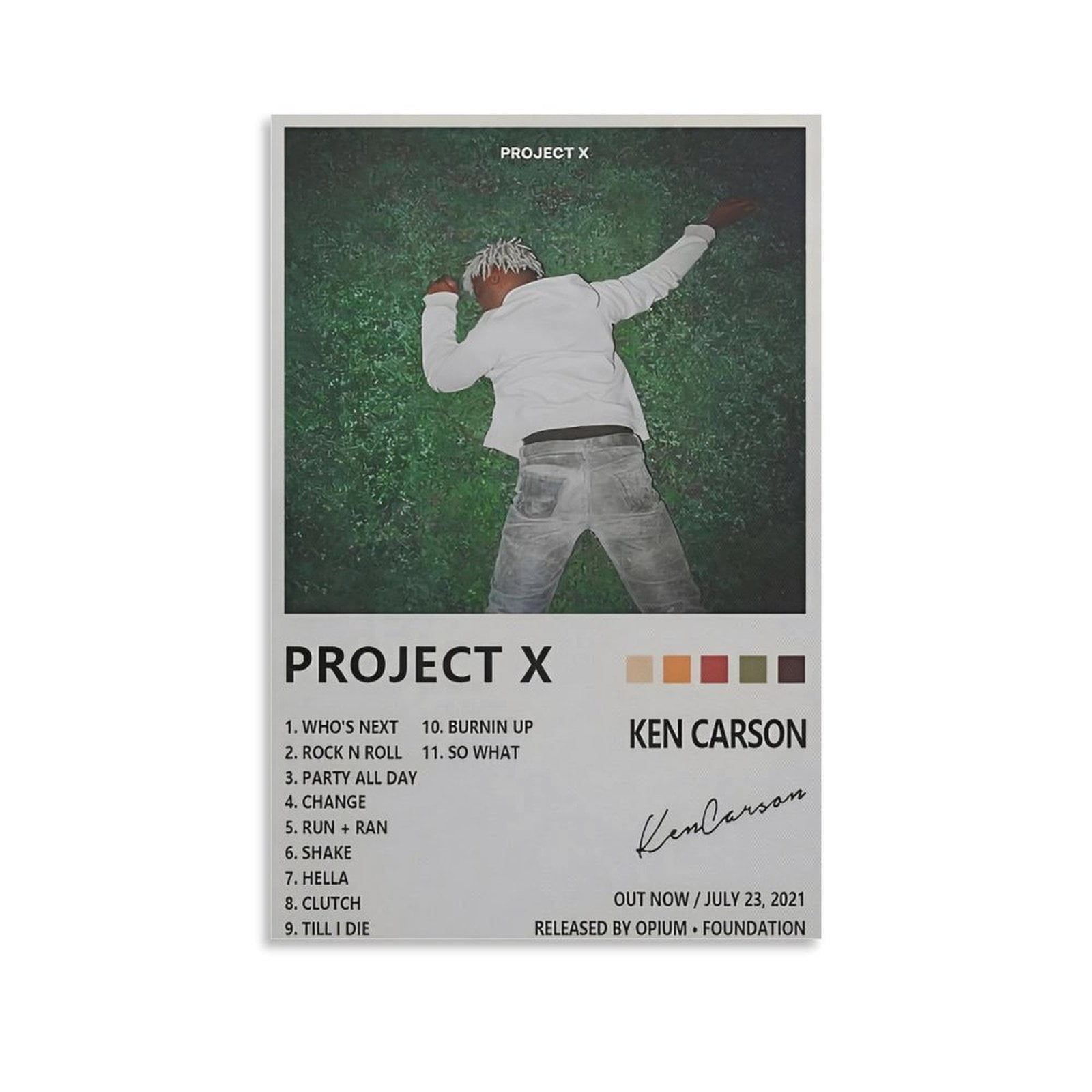 Ken Carson Poster Album Music Poster Unframe-style20x30inch(50x75cm ...