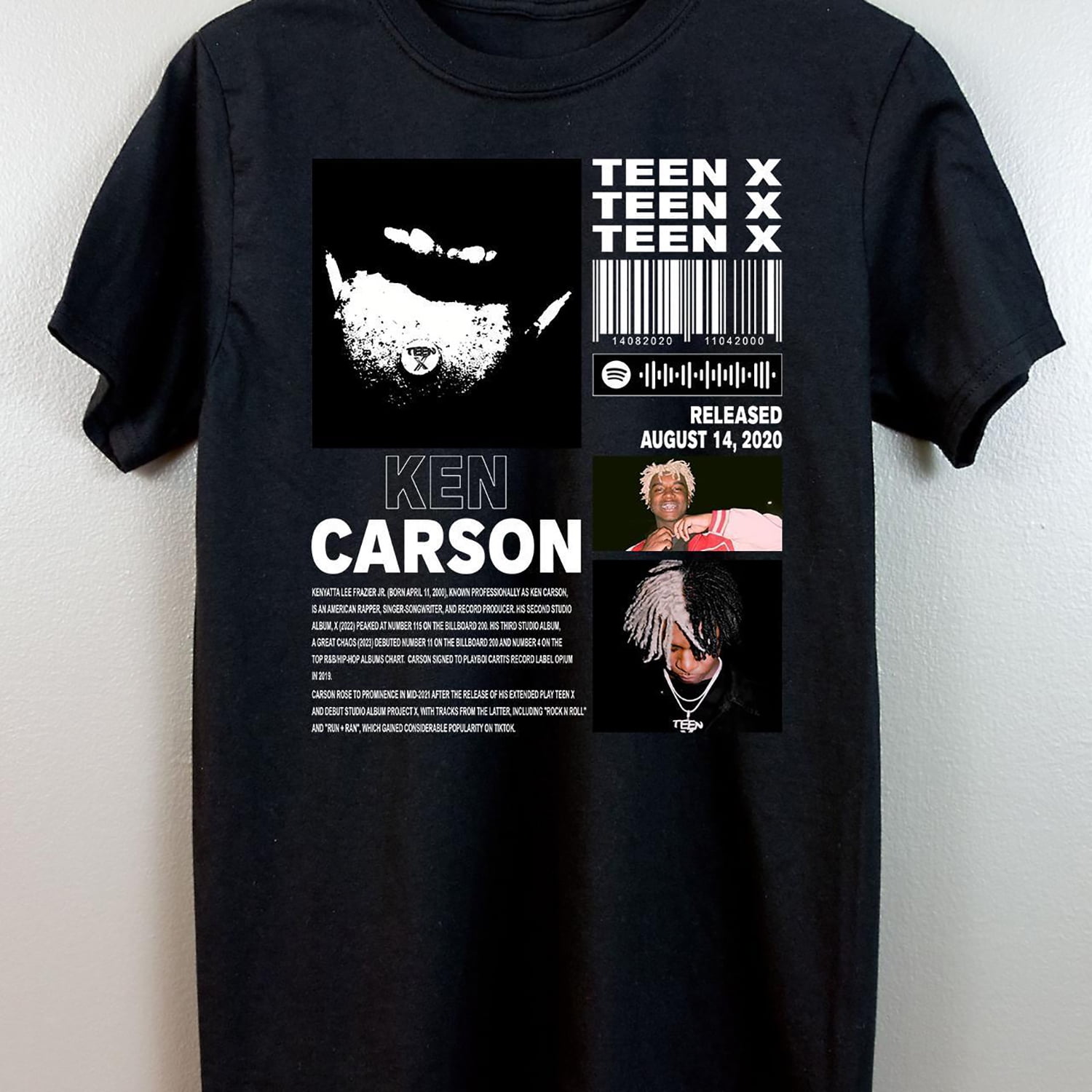 Ken Carson Rap Vintage Shirt, Ken Carson, Ken Carson Album Teenx ...