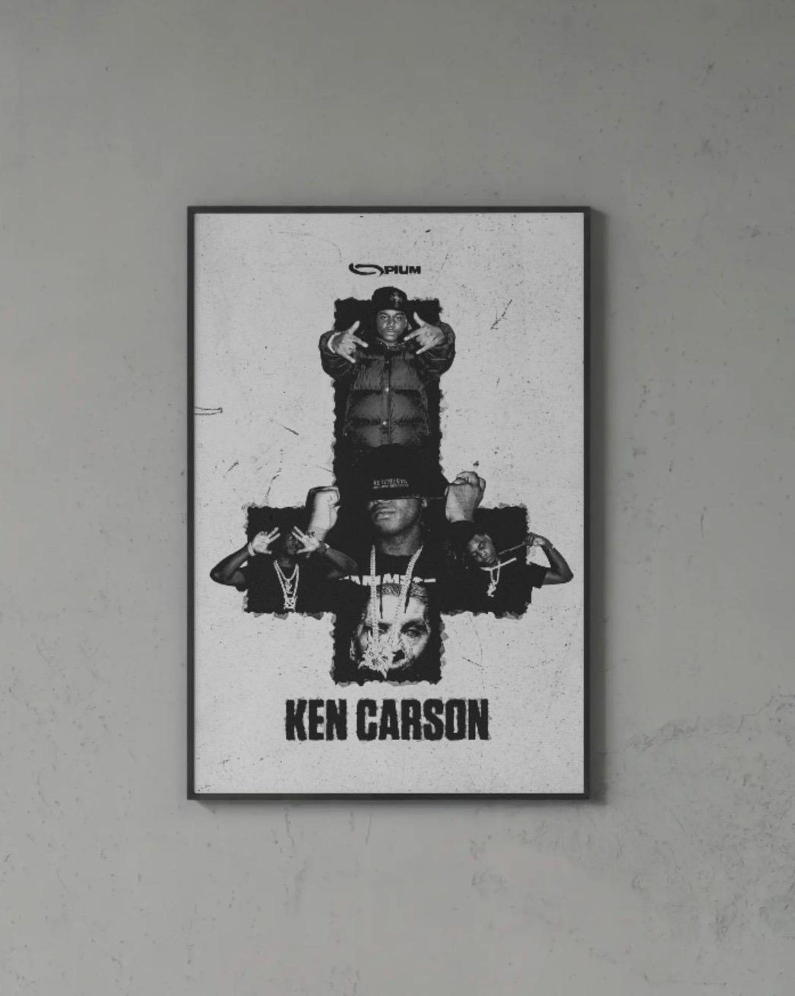 Ken Carson's posters, featuring themes of music, underground hip hop ...