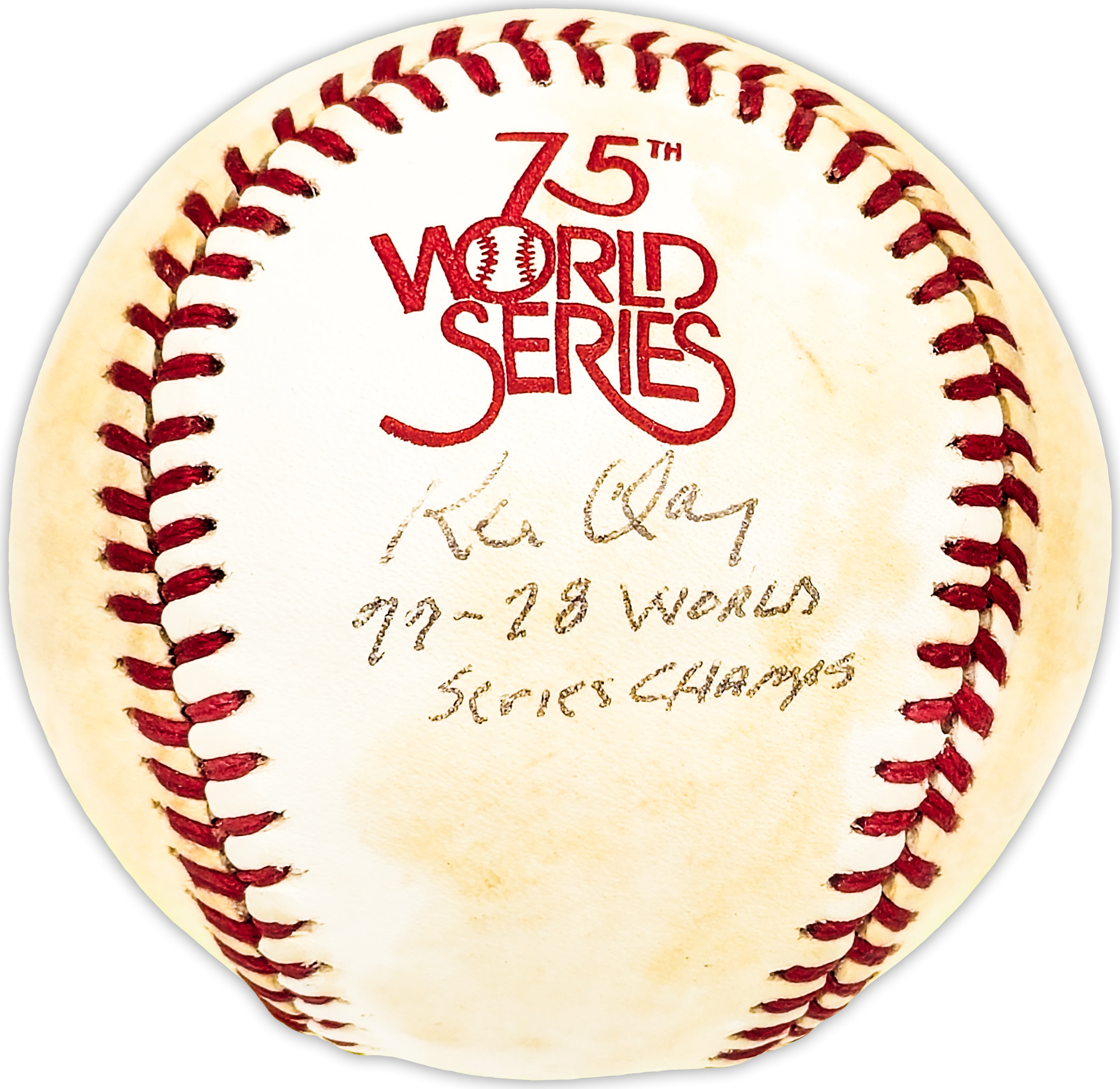 Ken Clay Autographed Official 1978 World Series Logo MLB Baseball New ...