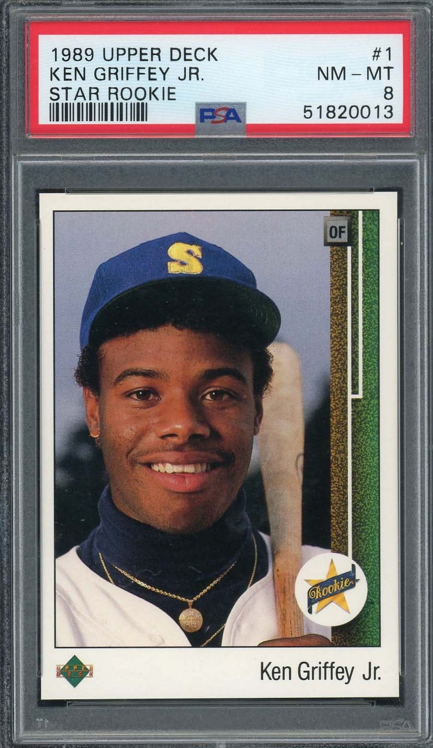 Ken Griffey Jr 1989 Upper Deck Baseball Star Rookie Card RC #1 Graded ...