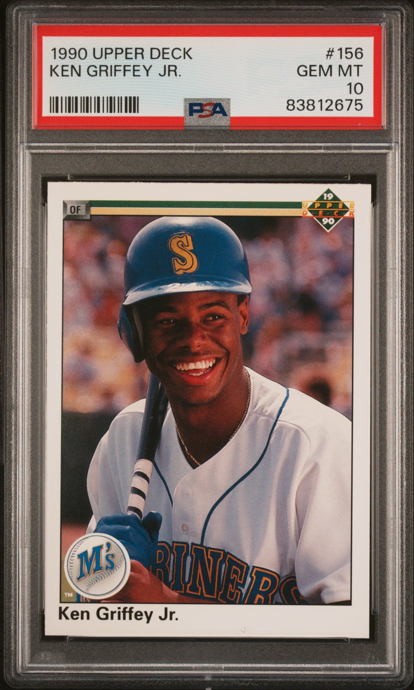 Ken Griffey Jr 1990 Upper Deck Baseball Card #156 Graded PSA 10 ...